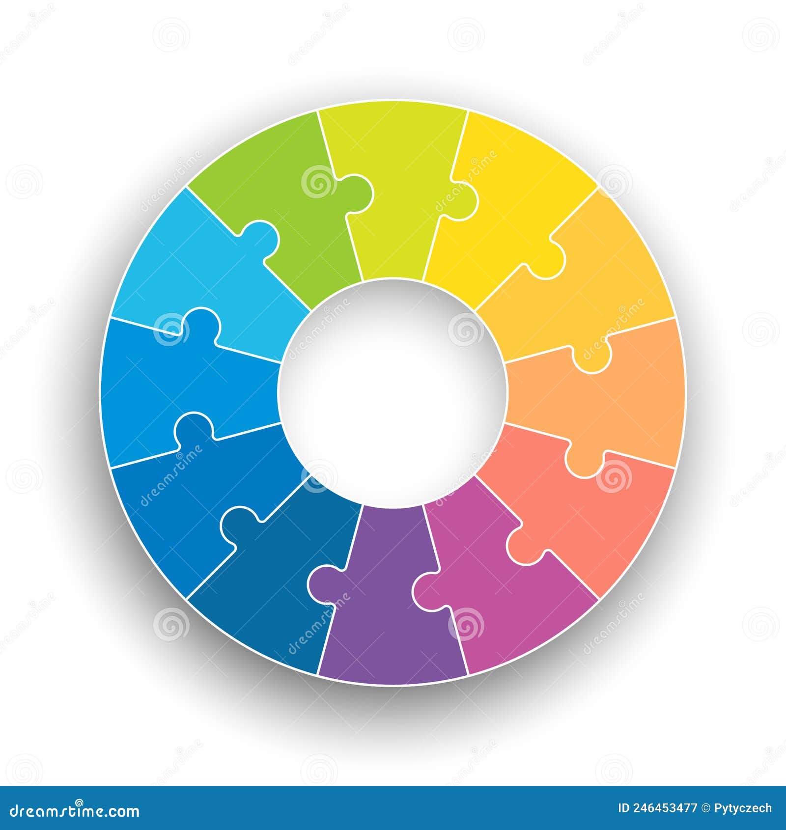 Twelve Step Modern Infographic Diagram Stock Vector - Illustration of ...