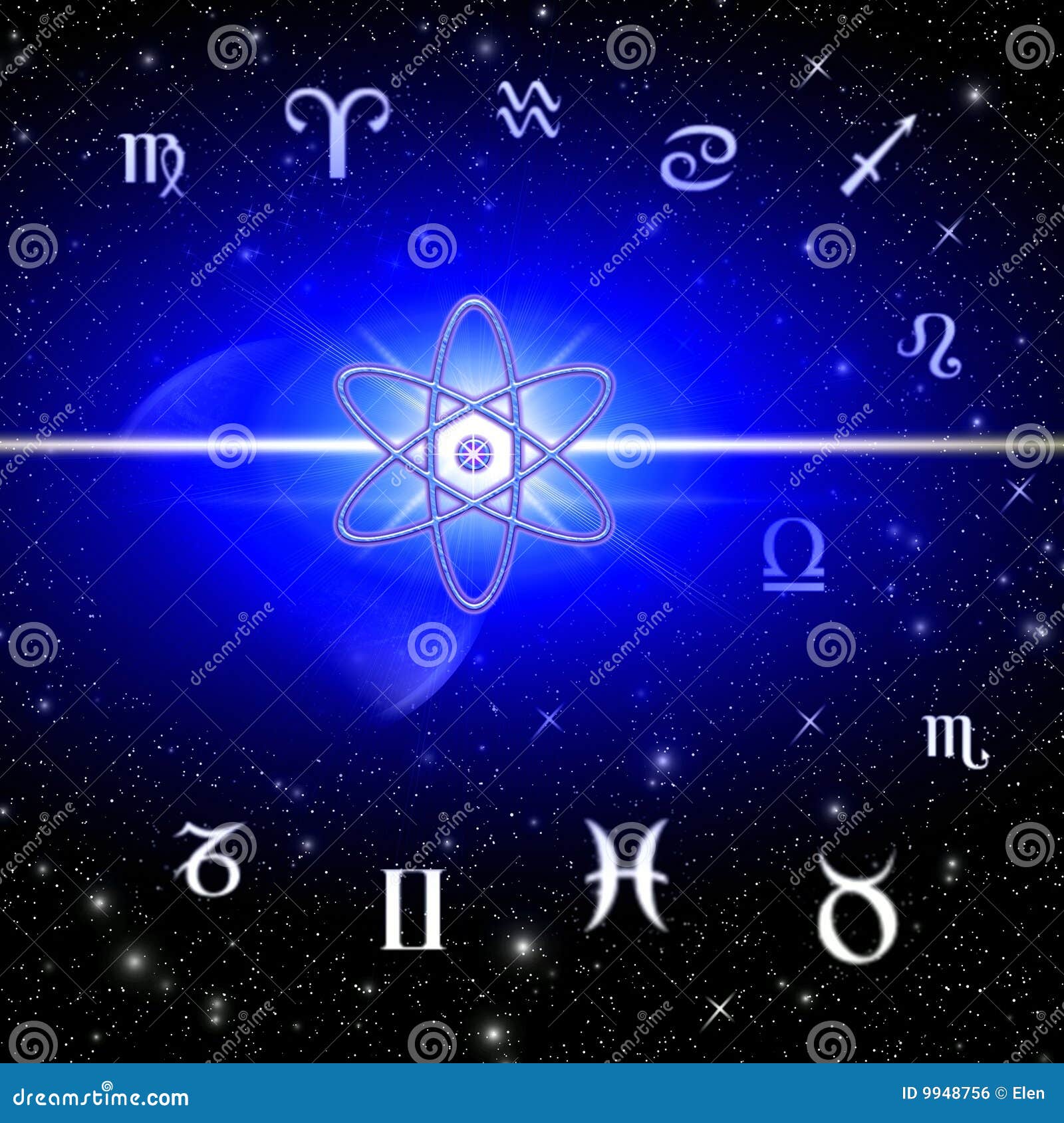 Twelve Symbols of the Zodiac Stock Illustration - Illustration of ...