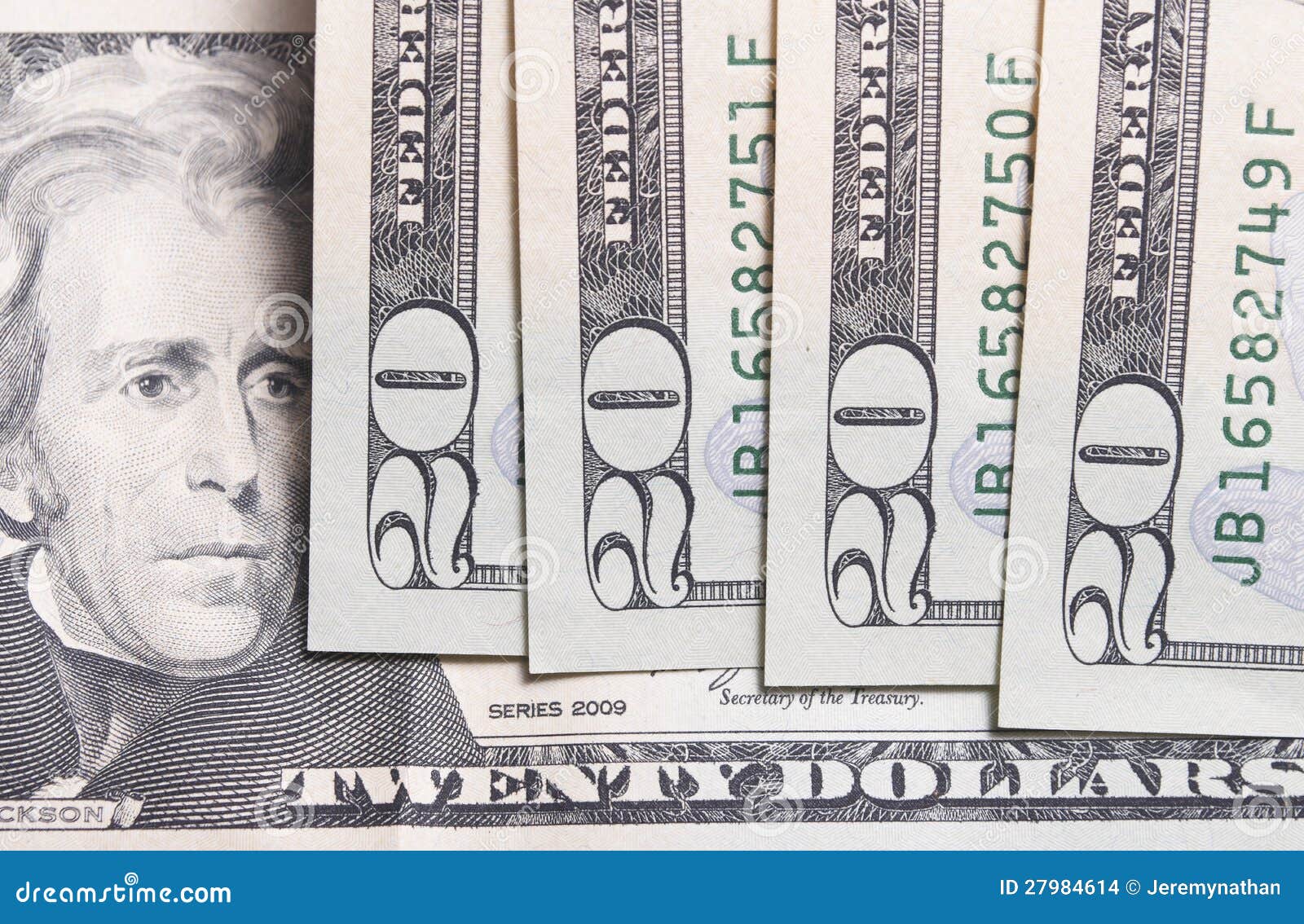 Twenty Dollar Bills stock photo. Image of bills, debt - 27984614