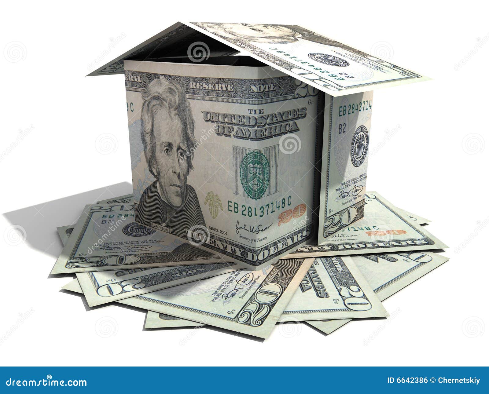 Twenty dollar house stock photo. Image of finance, business - 6642386