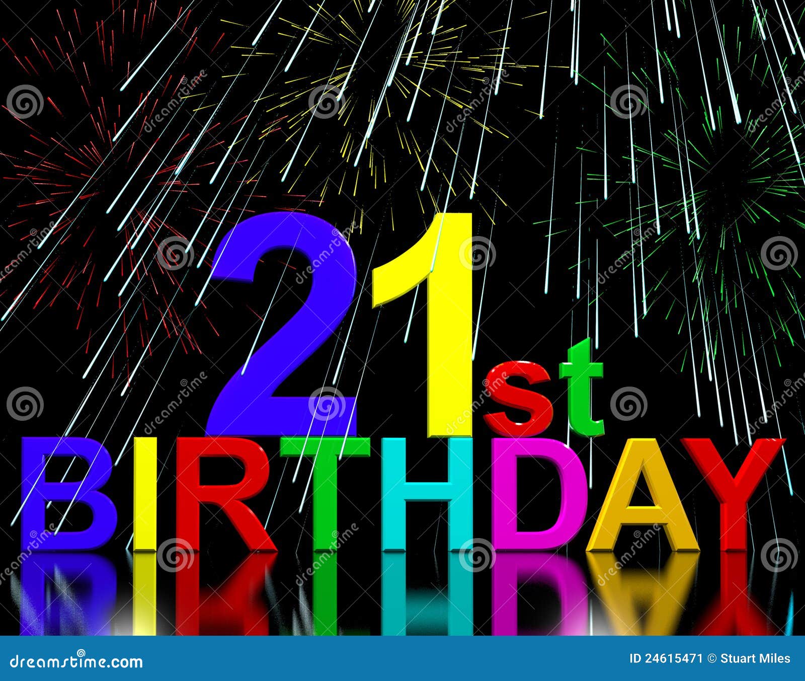 21st Birthday Party Cartoon Vector | CartoonDealer.com #4115279