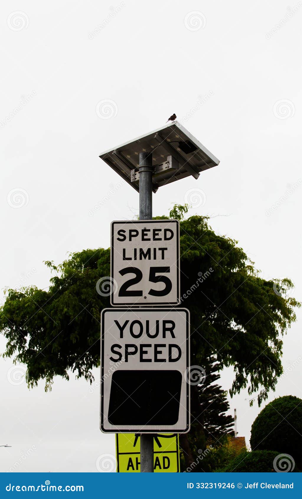 Twenty-Five Miles an Hour Speed Limit Sign Stock Photo - Image of miles ...