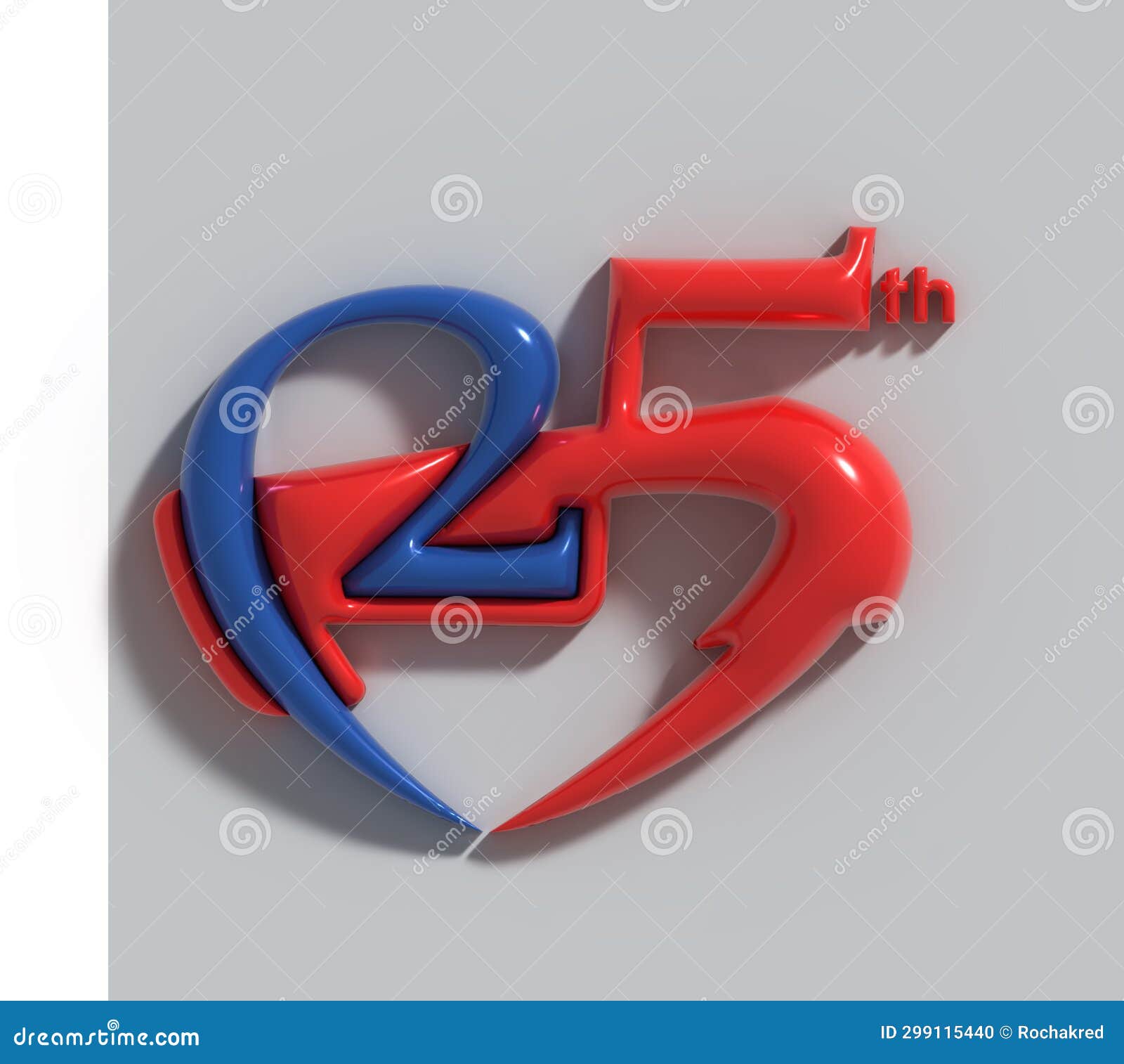 25 Twenty-Five Number Lettering 3d Font Design Stock Illustration ...