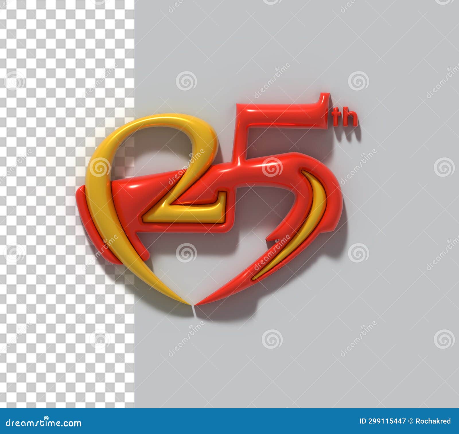 25 Twenty-Five Number Lettering 3d Font Design Stock Illustration ...