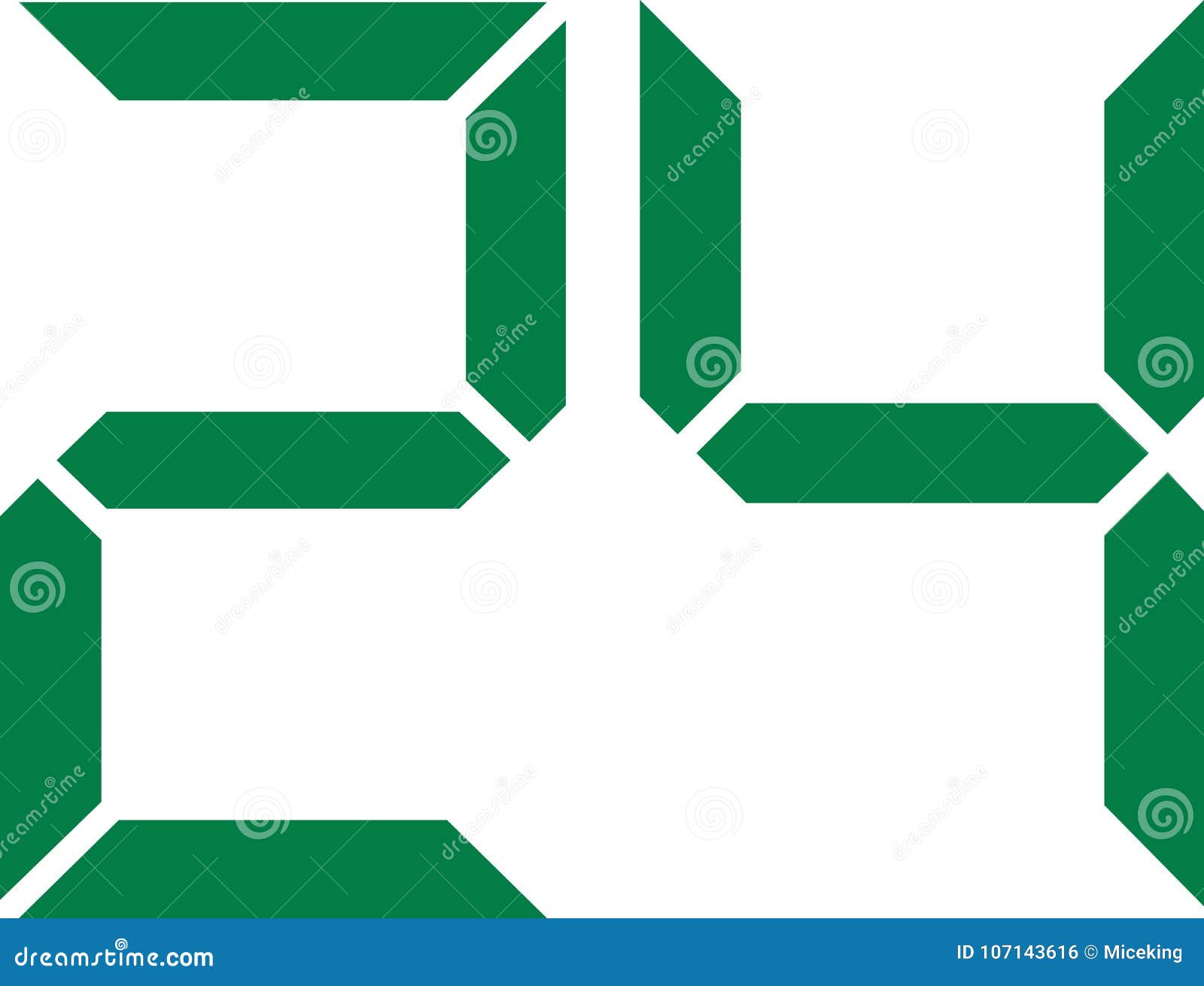 Twenty-four Digital Number 24 Stock Vector - Illustration of font ...