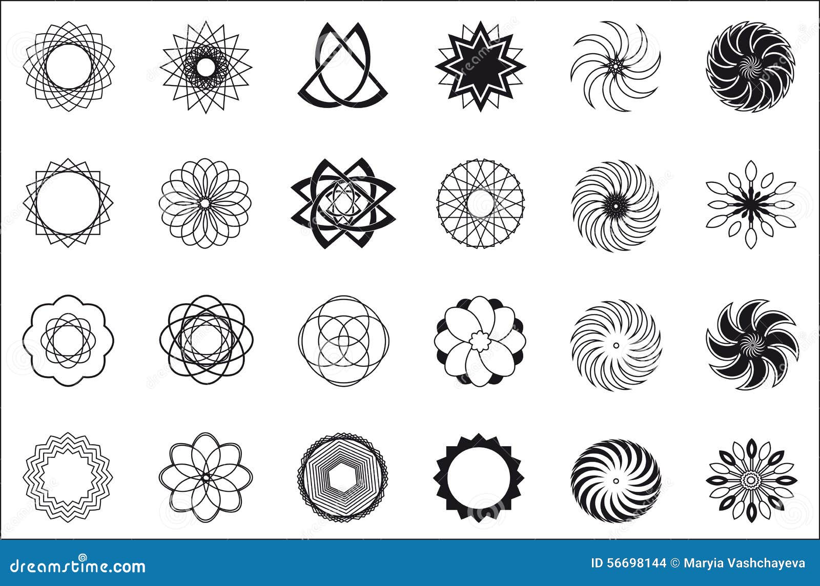 Twenty four patterns stock vector. Illustration of celtic - 56698144