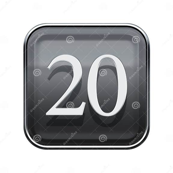 Twenty icon glossy. stock illustration. Illustration of creativity ...