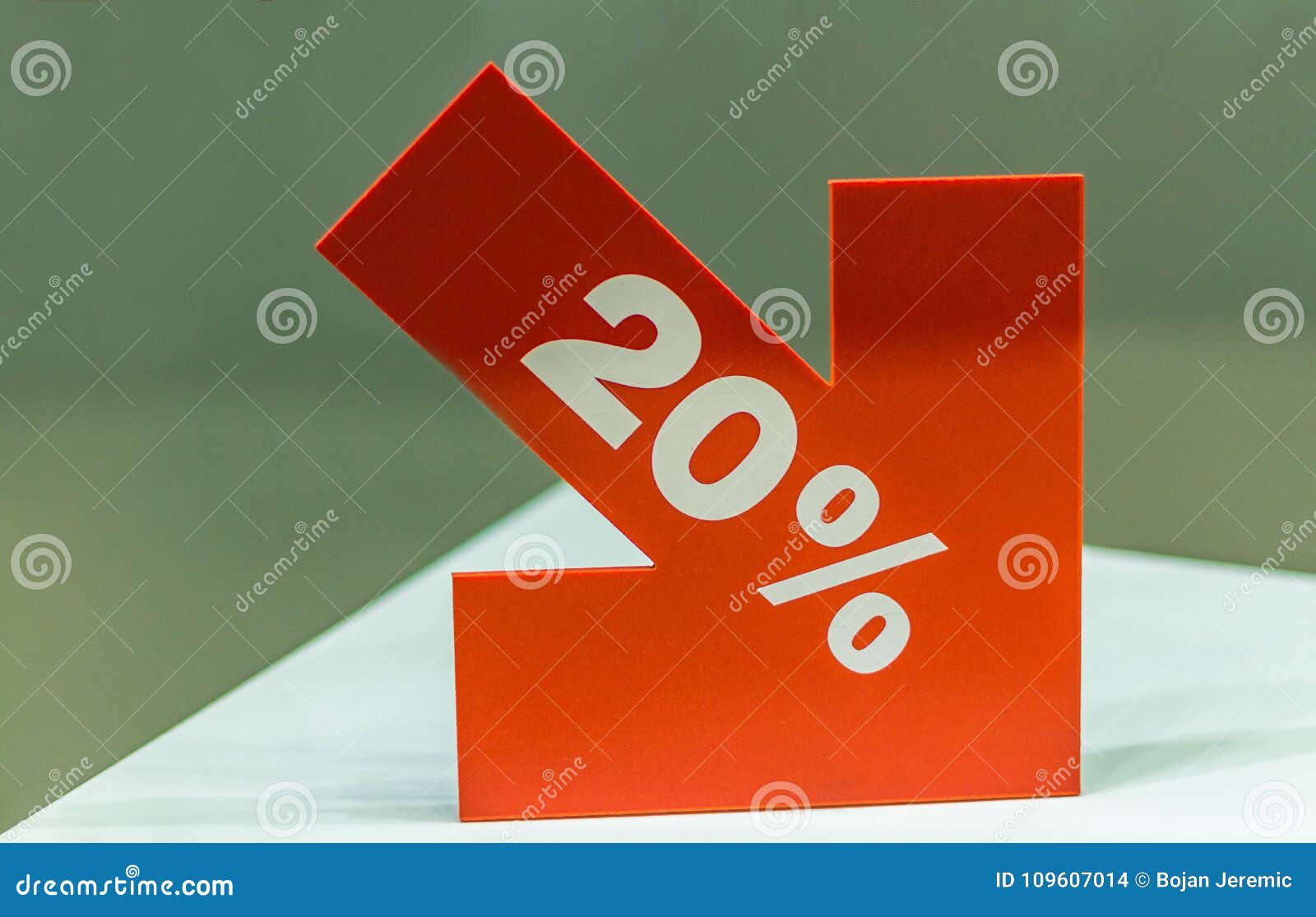 Twenty Percent Discount Sign Stock Photo - Image of offer, design ...