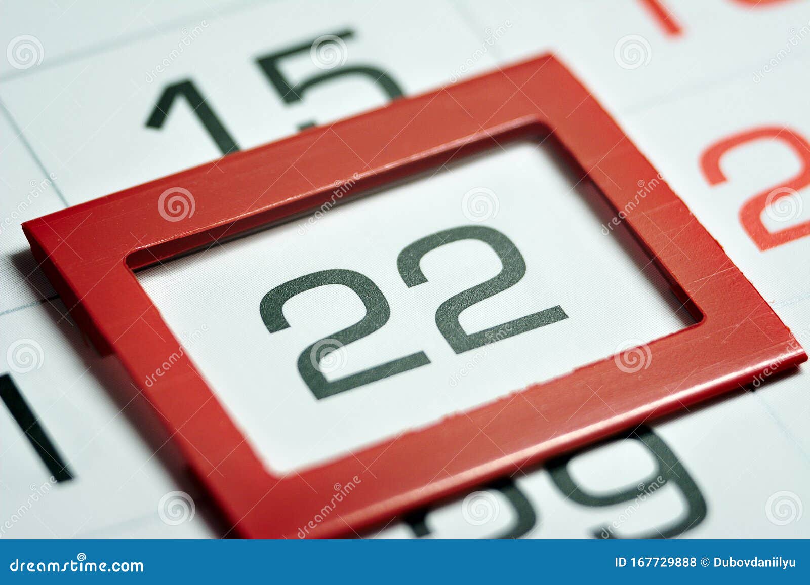 Twenty-second Day of the Month Stock Photo - Image of month, event ...