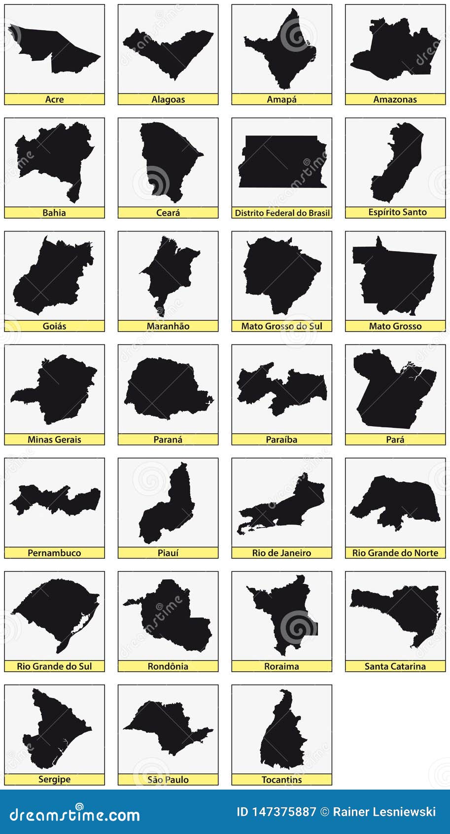 Seven Maps Provinces Of Costa Rica - Alphabetical Order With Name ...