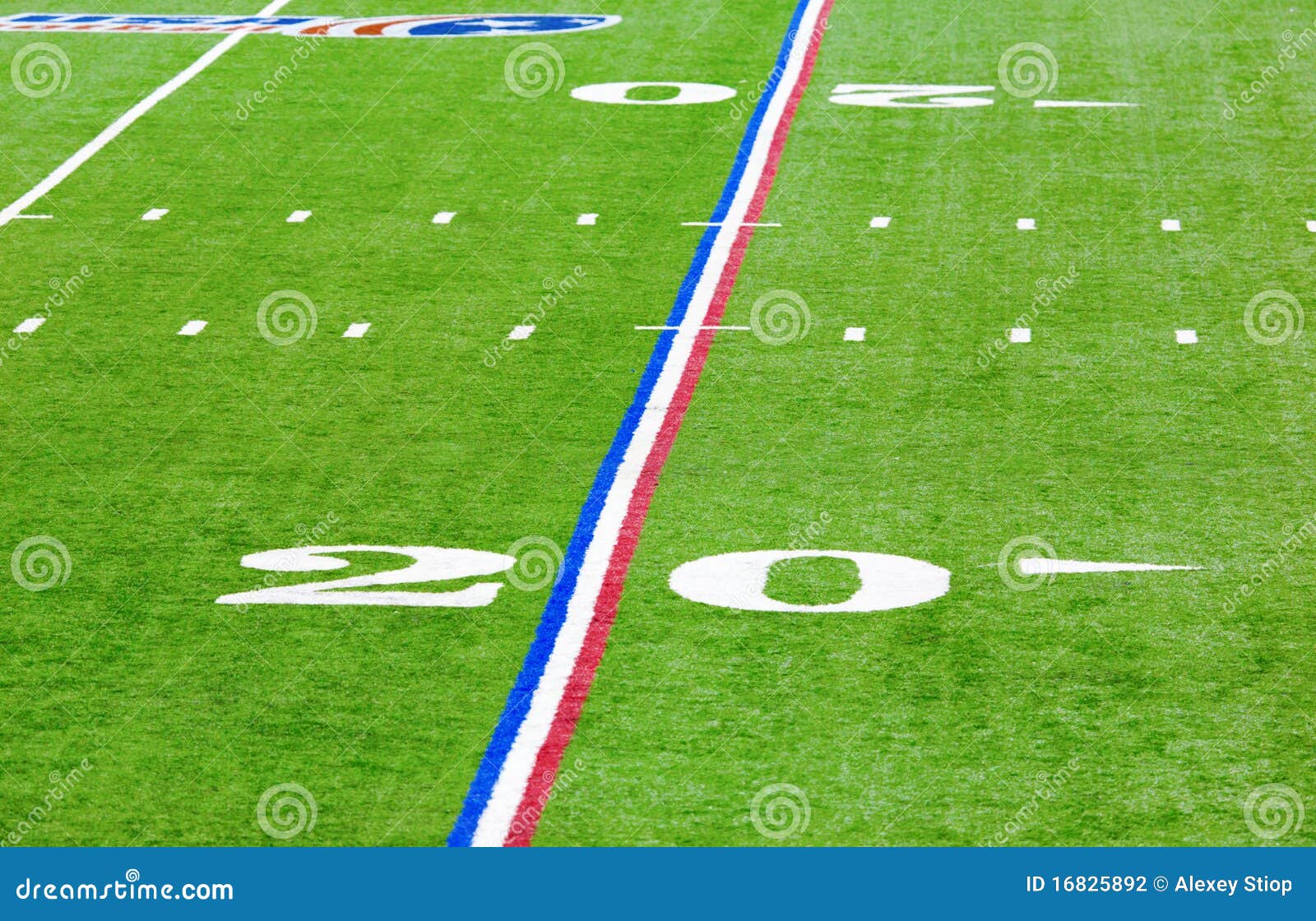 Twenty-yard line stock photo. Image of white, venue, football - 16825892