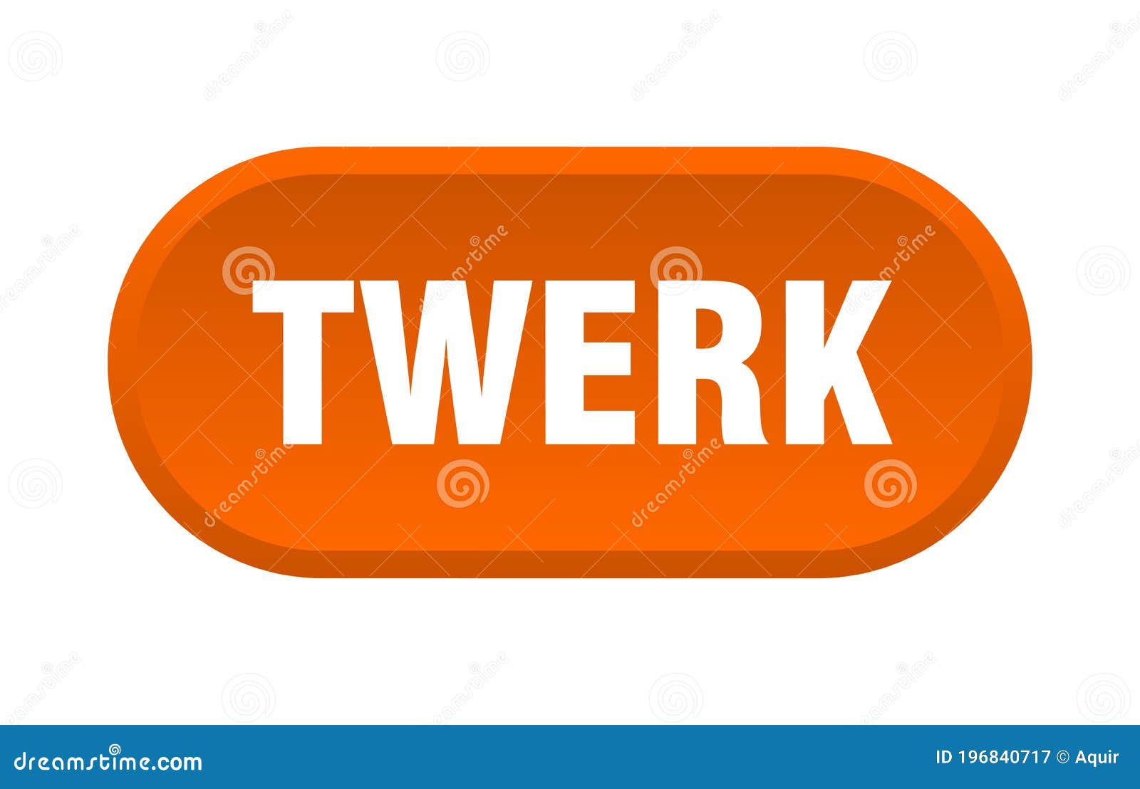 Twerk button stock vector. Illustration of sticker, label - 196840717