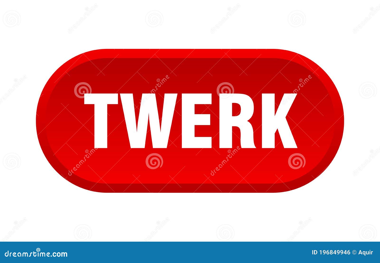 Twerk button stock vector. Illustration of isolated - 196849946