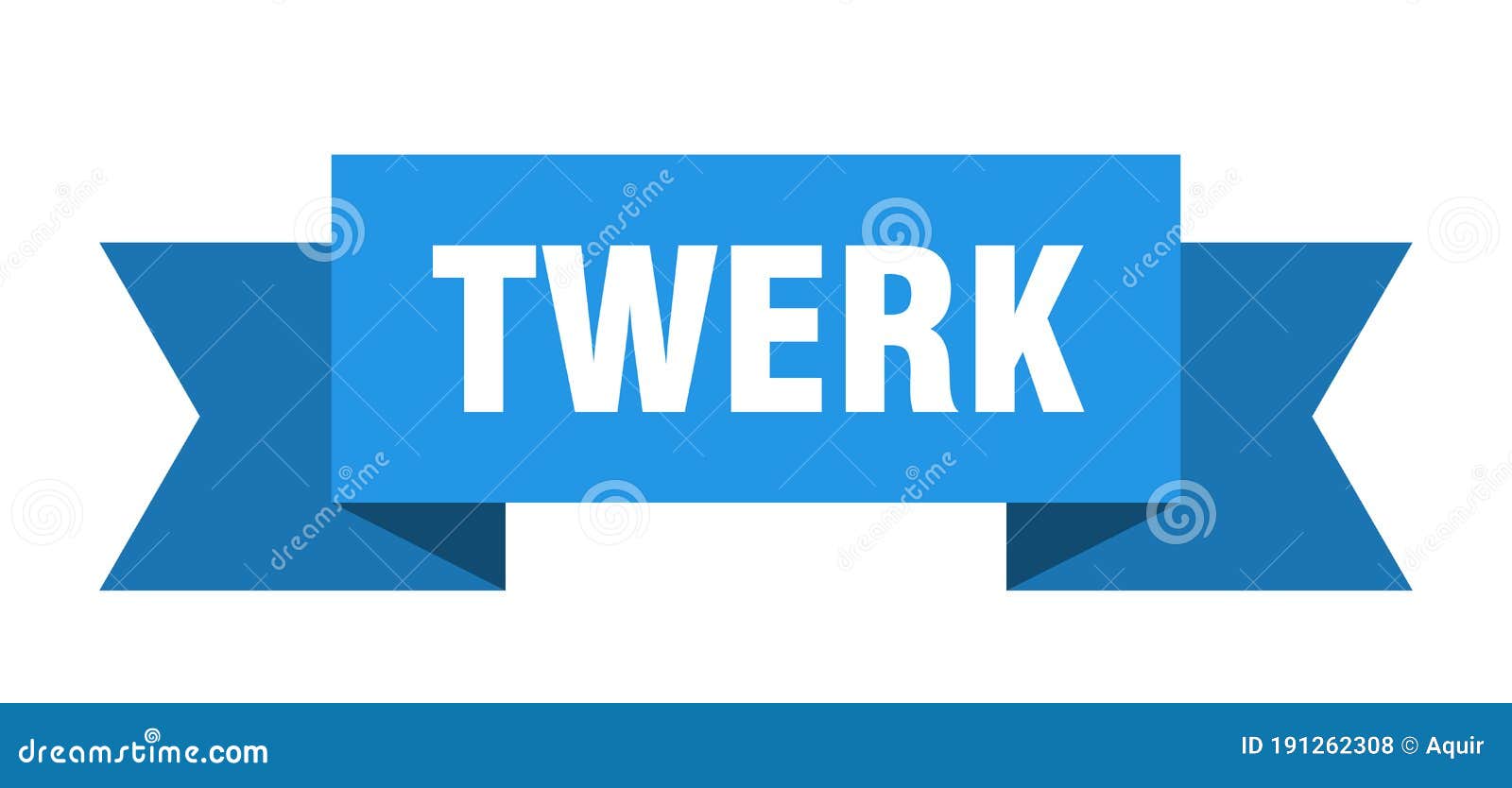 Twerk ribbon. stock vector. Illustration of vignette - 191262308