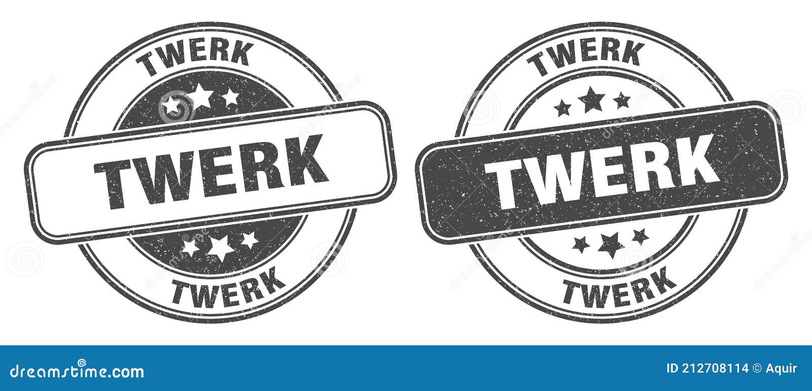 Twerk Stamp. Twerk Label. Round Grunge Sign Stock Vector - Illustration ...