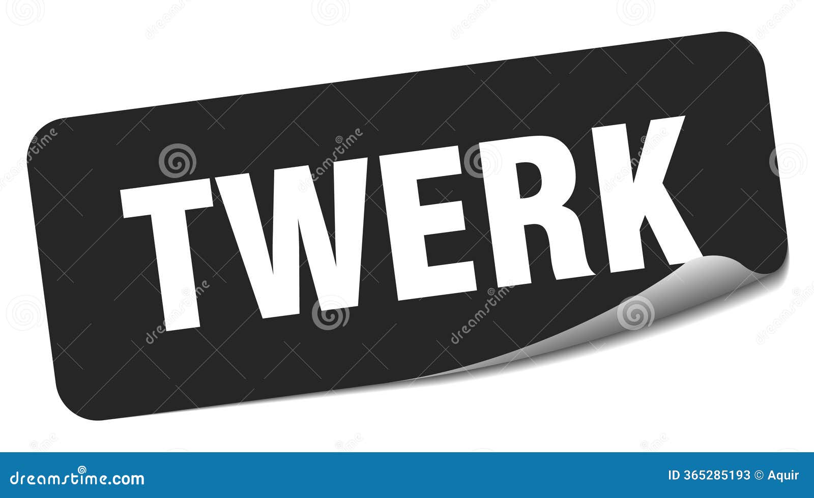 Twerk Sticker. Twerk Label Vector Illustration | CartoonDealer.com ...