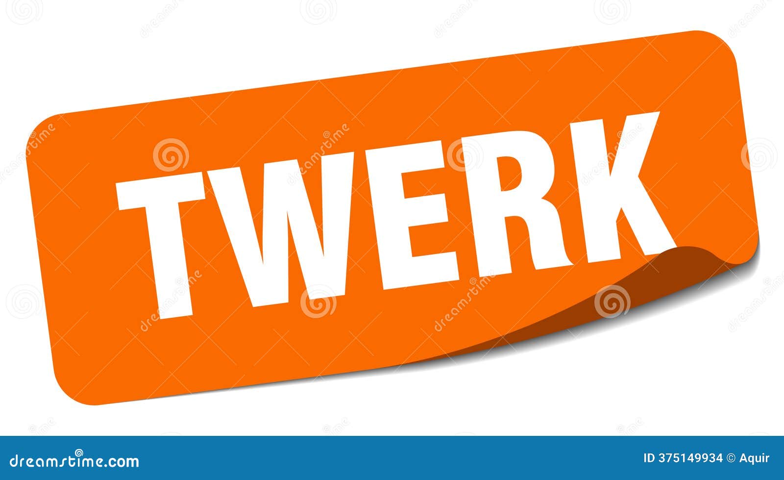 Twerk Sticker. Twerk Label Vector Illustration | CartoonDealer.com ...