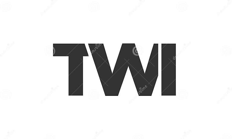 TWI Logo Design Template with Strong and Modern Bold Text. Initial ...