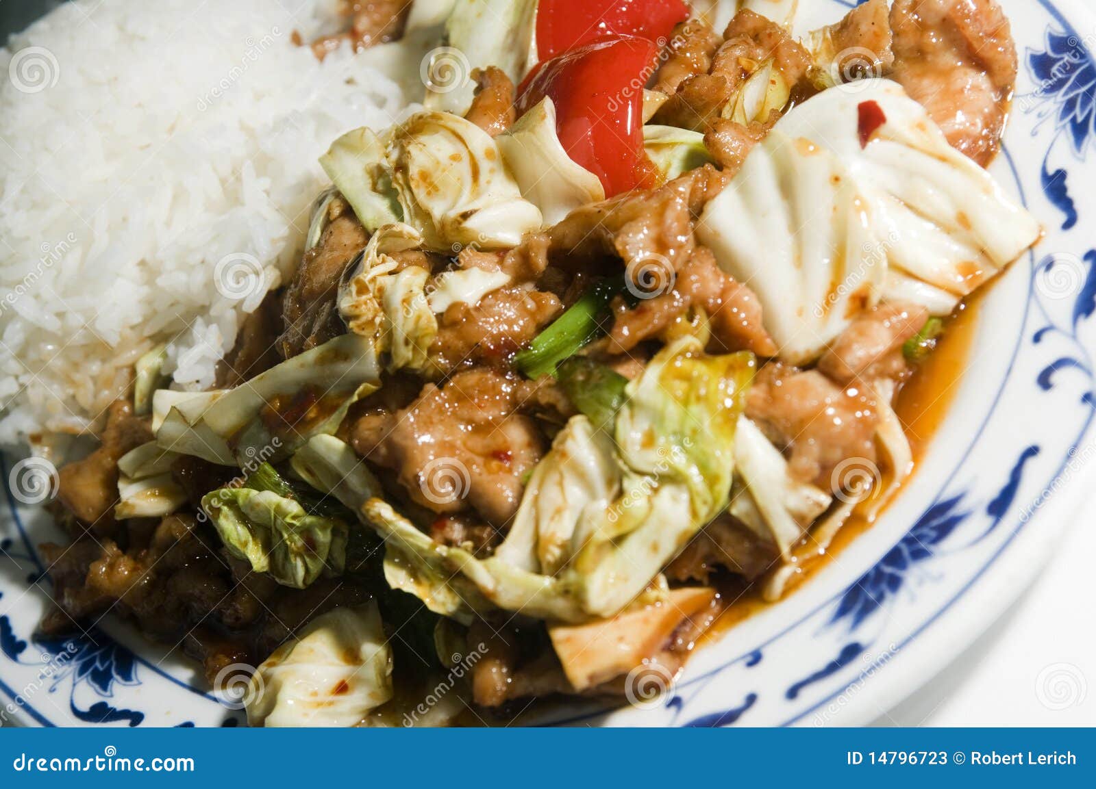 Twice Cooked Pork in Garlic Sauce Stock Image - Image of cook, style ...