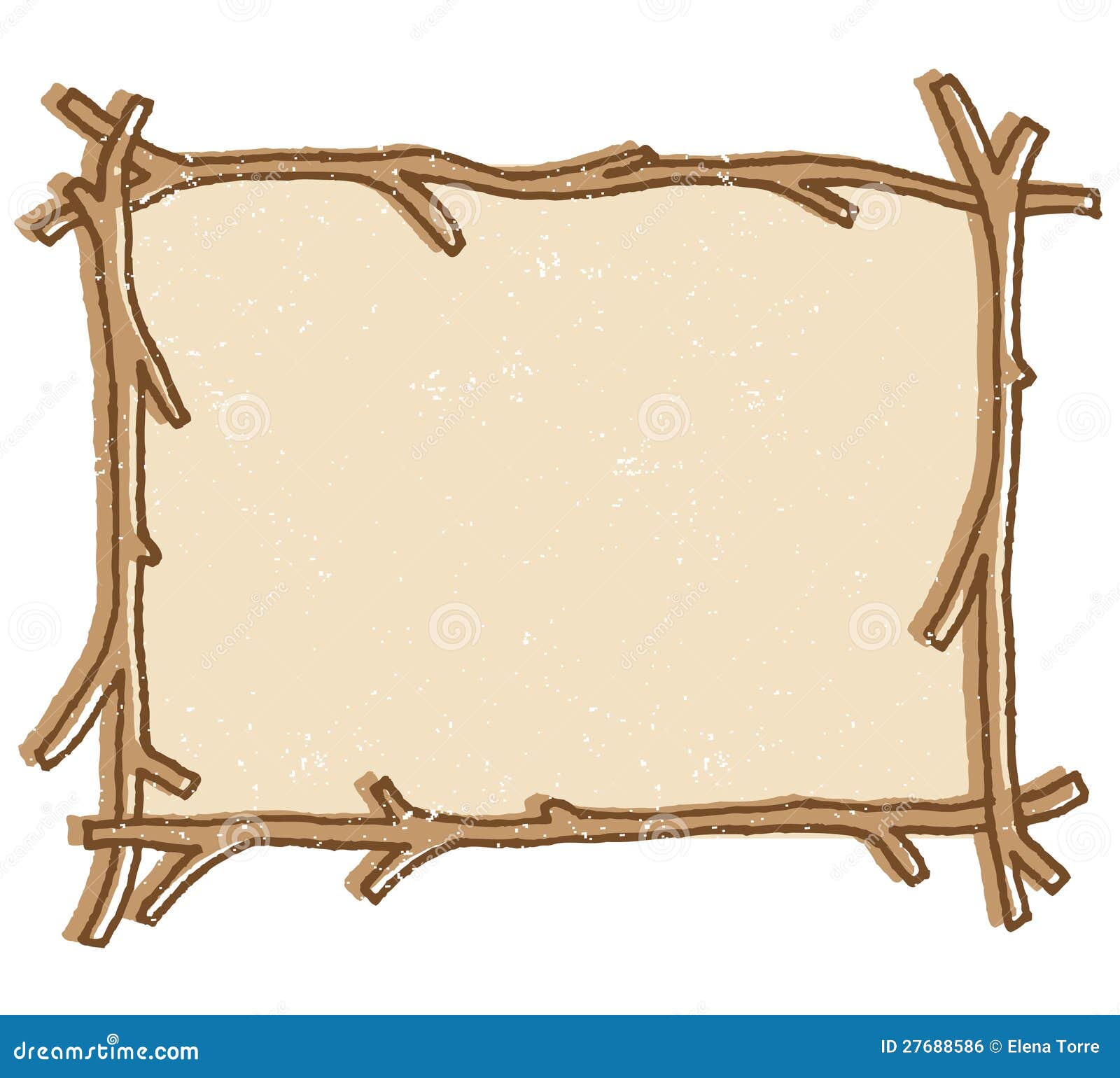 Twig Frame Vector | CartoonDealer.com #27688586