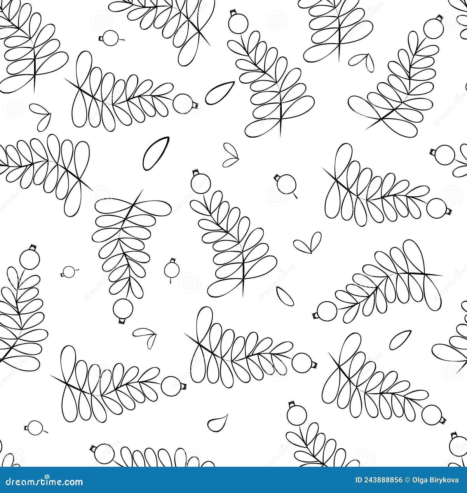 Twig stock illustration. Illustration of simple, seamless - 243888856