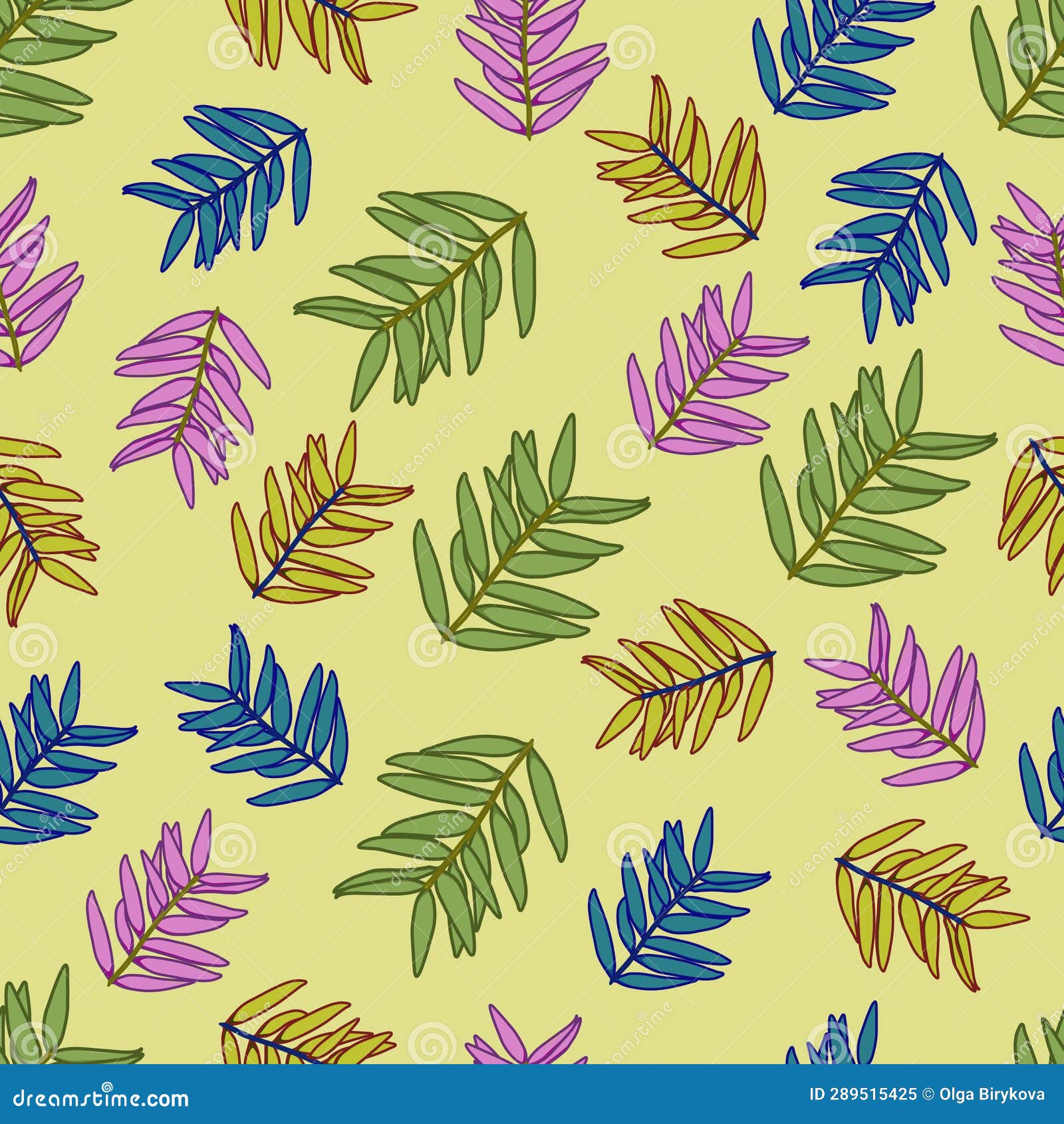 Twigs pattern stock illustration. Illustration of seamless - 289515425