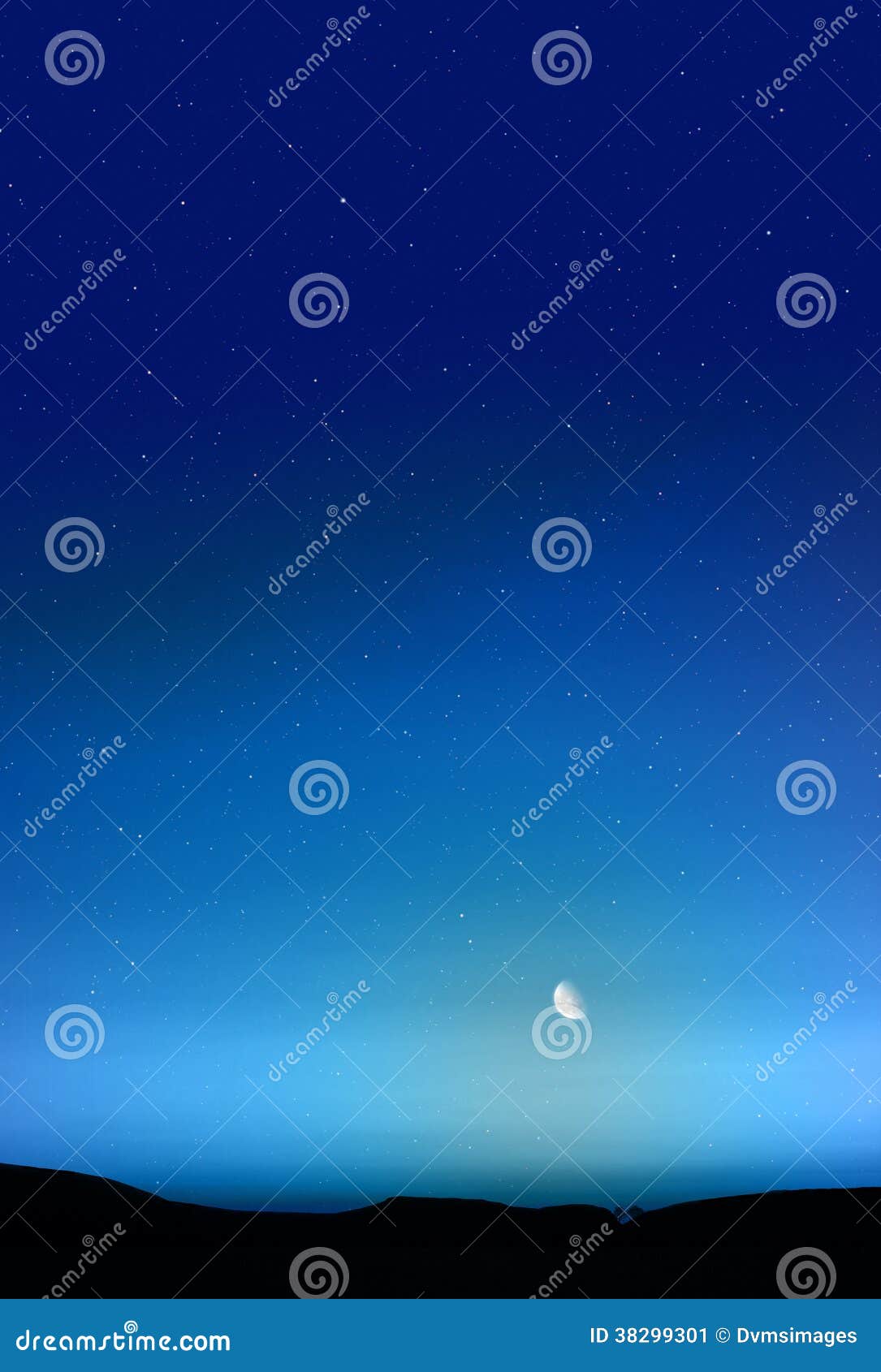 Twilight Blue Sky Background Stock Image - Image of space, sunset: 38299301