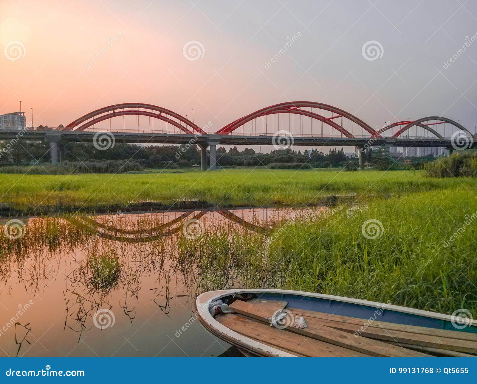Honghu scenery stock photo. Image of light, park, outdoors - 99131768