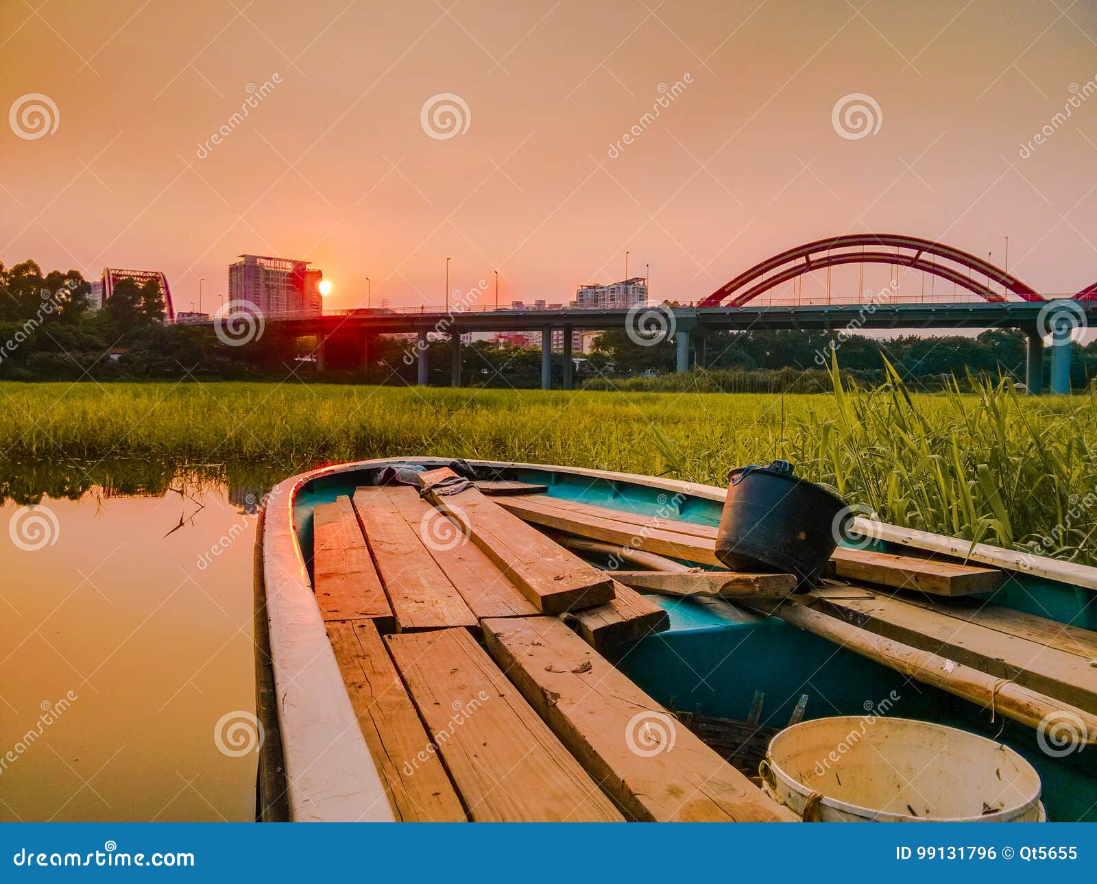 Honghu scenery stock photo. Image of nature, city, cityscape - 99131796