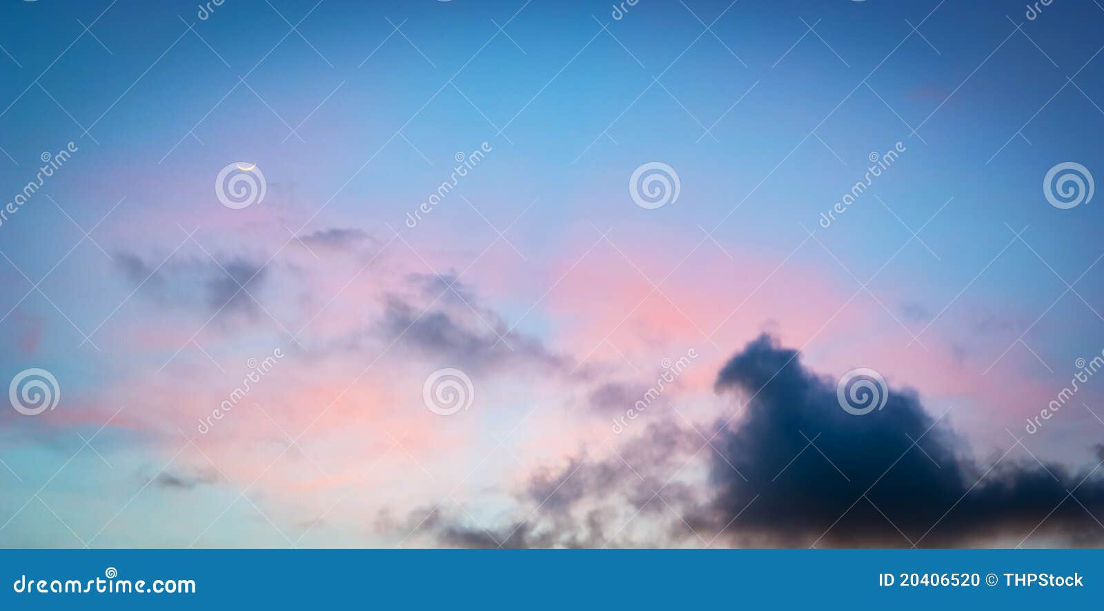 Twilight Moon stock photo. Image of glowing, asia, astronomy - 20406520