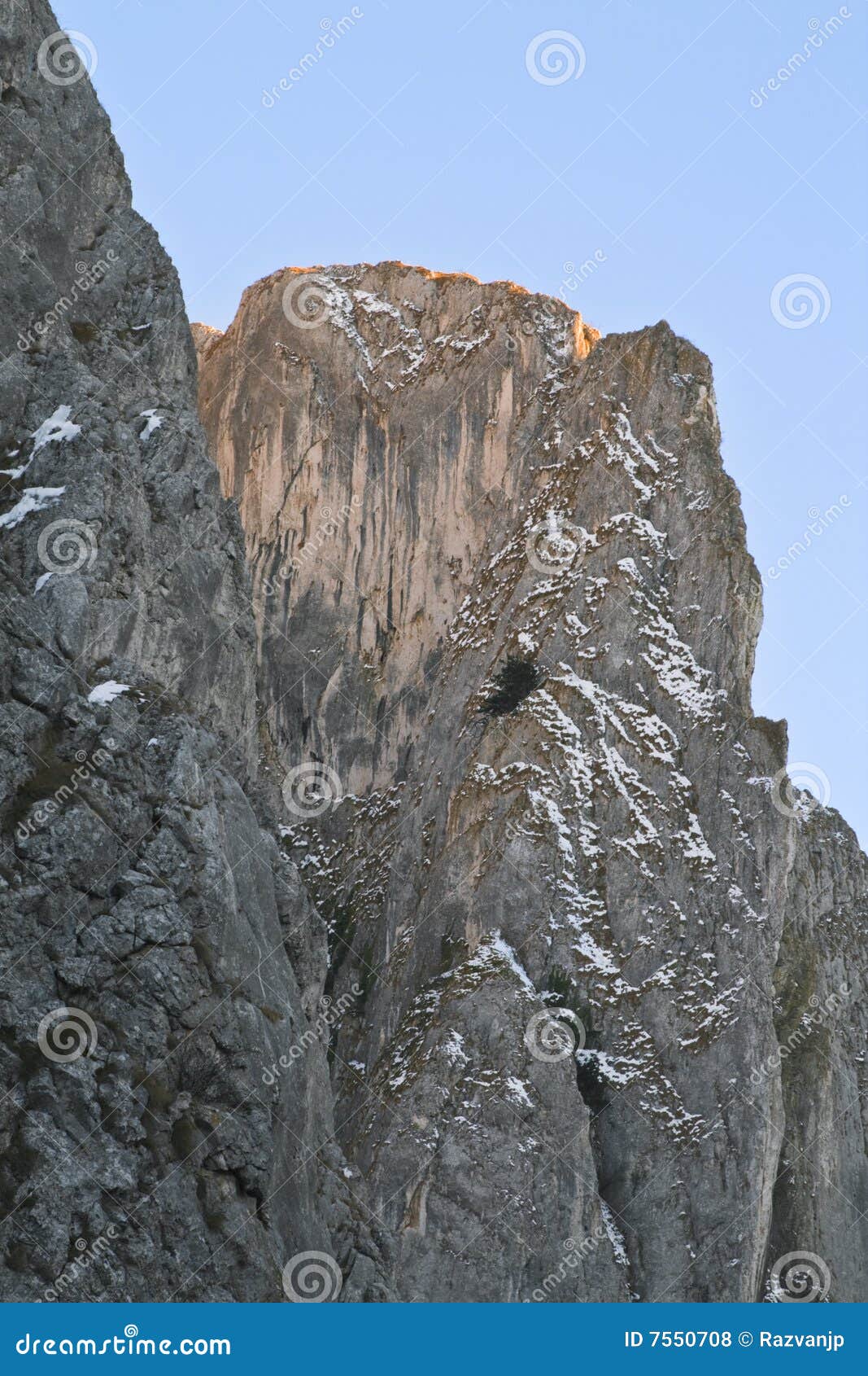 Twilight over the cliff stock photo. Image of dusk, huge - 7550708