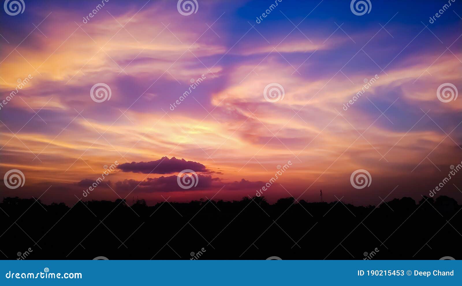 Twilight Sky Background with Colorful Sky in Twilight Background Stock ...