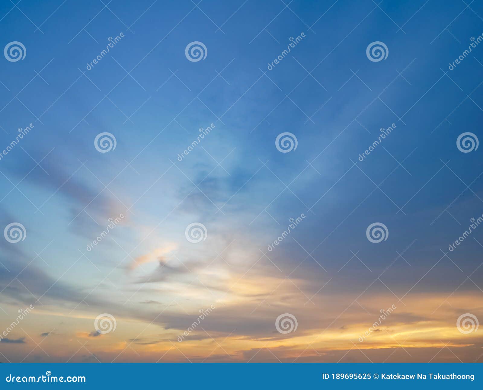 Twilight sky stock image. Image of dramatic, evening - 189695625