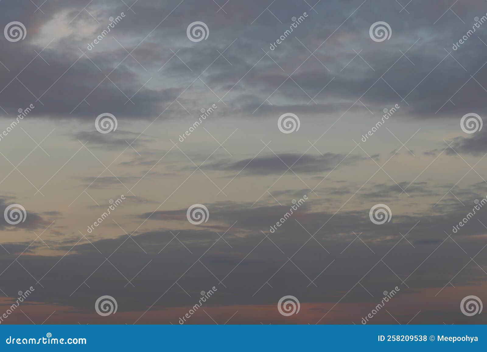 Twilight Sky with Clouds in the Sunset Stock Photo - Image of nature, light: 258209538
