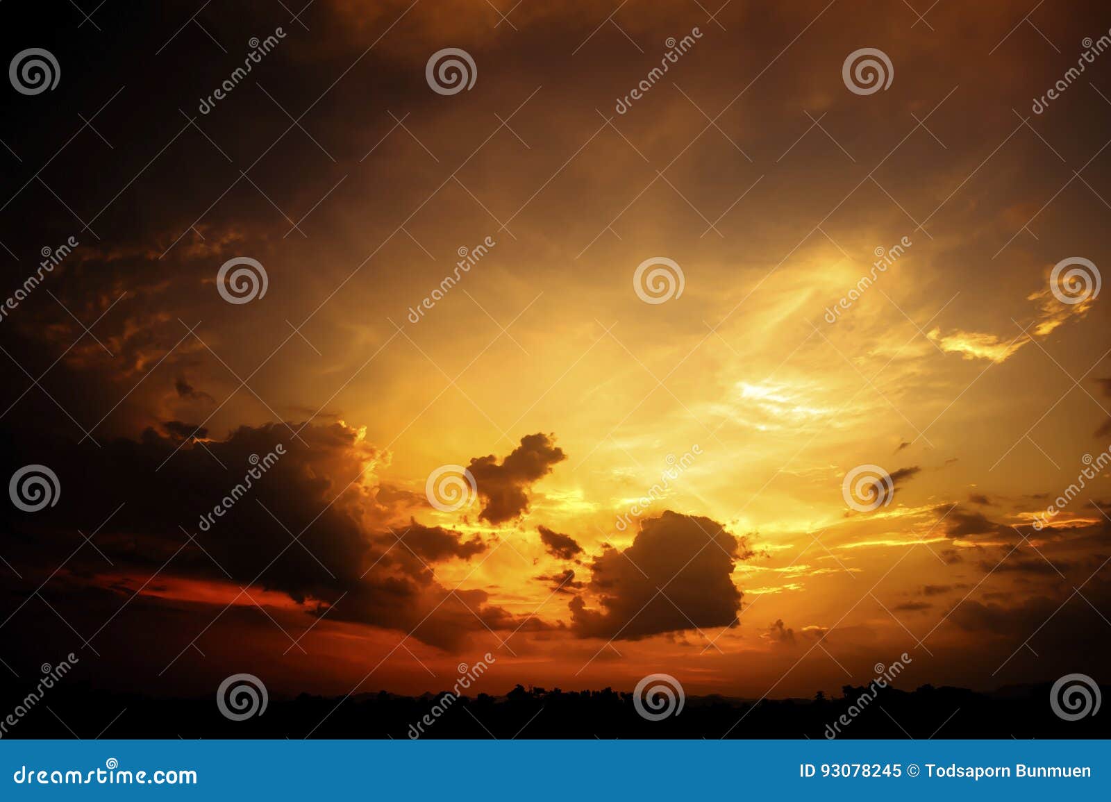 Twilight Sky and Sunset Background Stock Image - Image of landscape ...