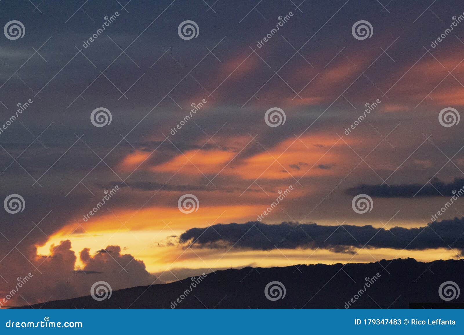 Twilight Sun Streaks stock image. Image of beam, evening - 179347483