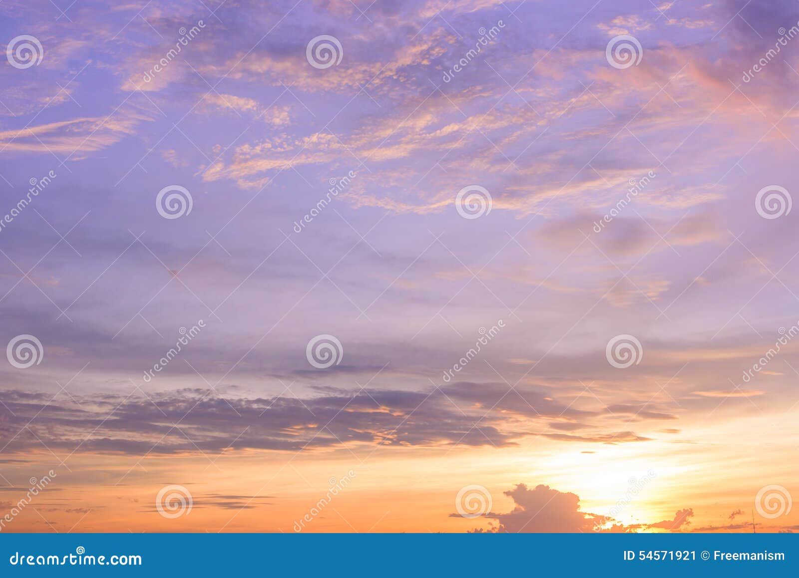 Twilight sunset sky stock image. Image of dawn, orange - 54571921