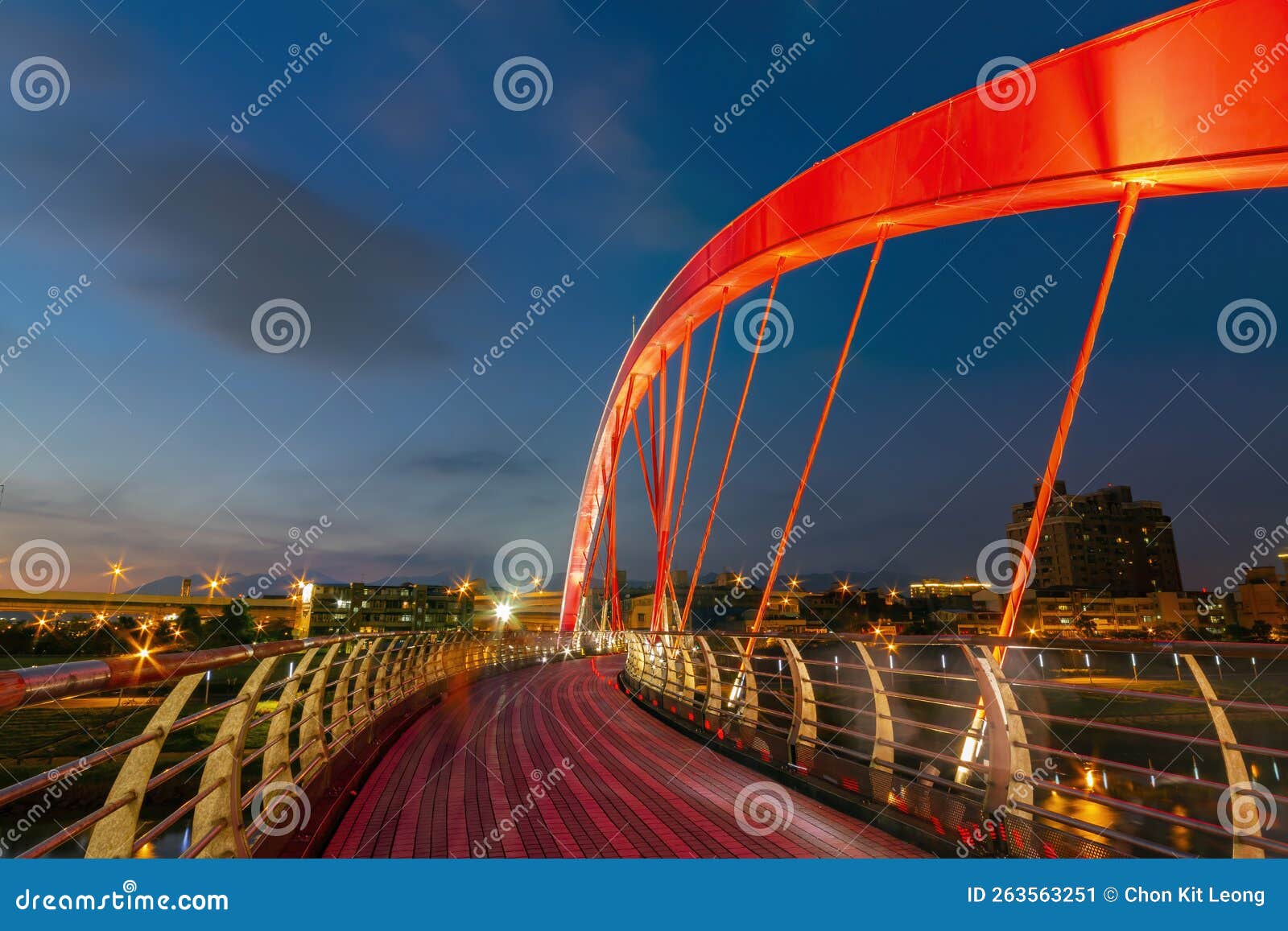 Twilight View of the Landscape of Rainbow Bridge Editorial Photo ...