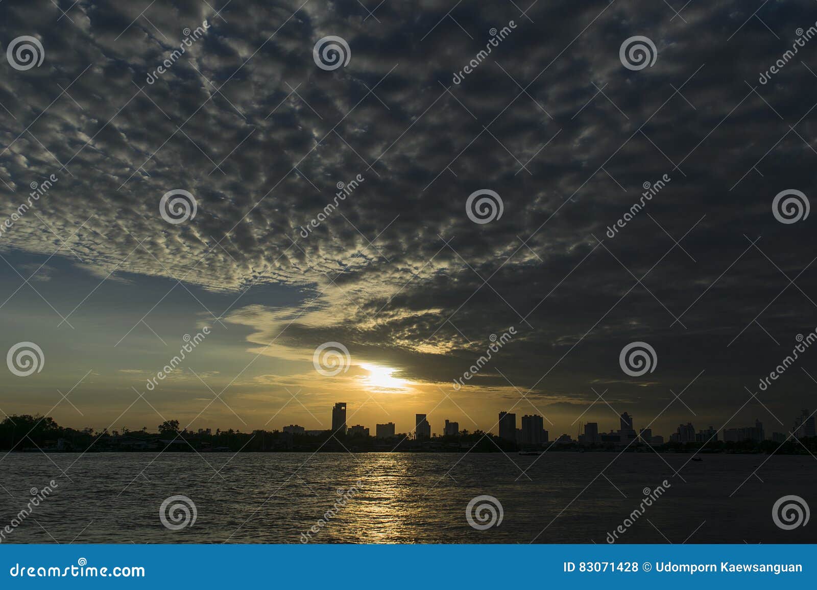 Twilight view stock photo. Image of sunset, riverside - 83071428