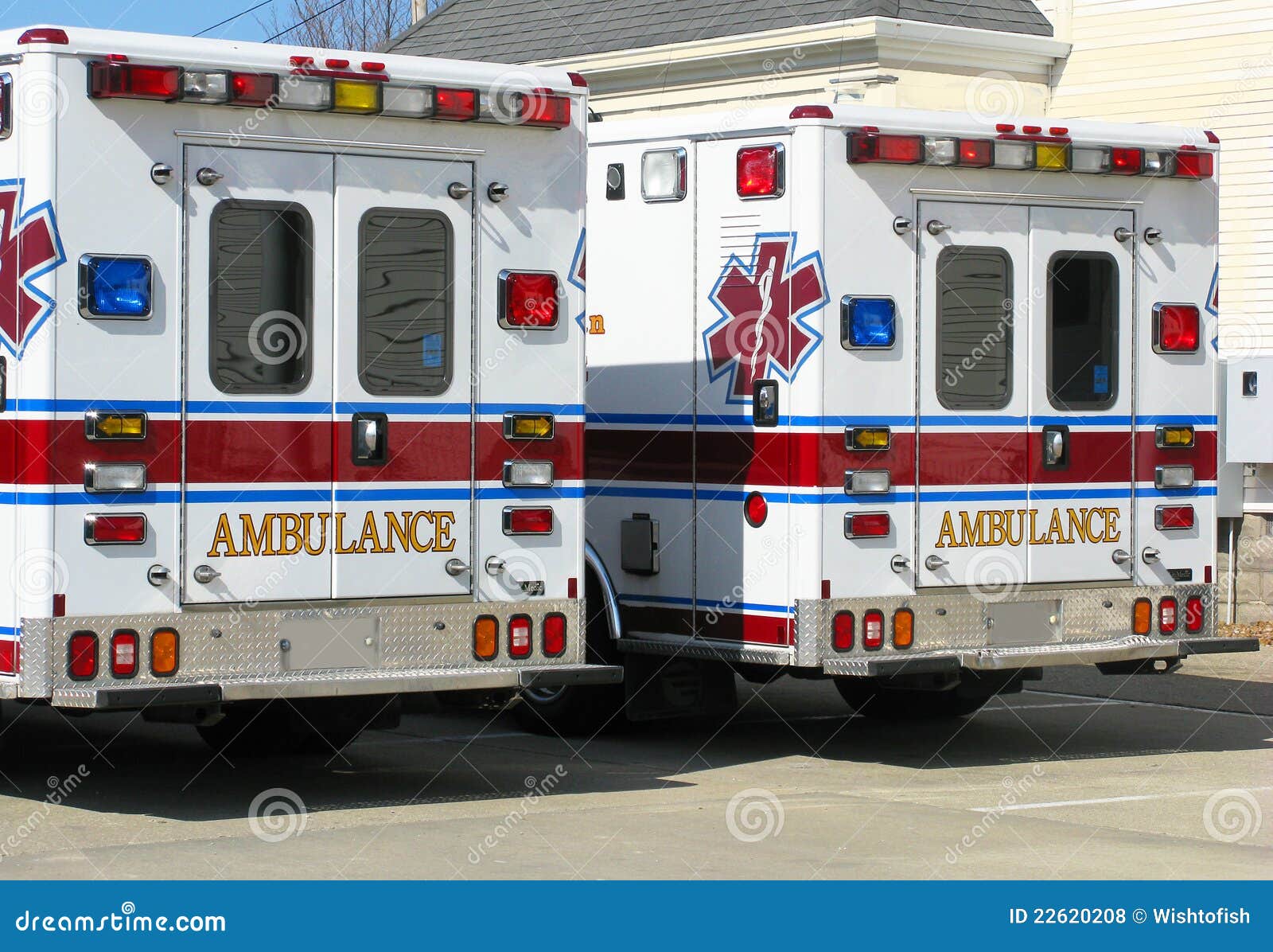 Twin Ambulances stock photo. Image of white, fast, lives - 22620208