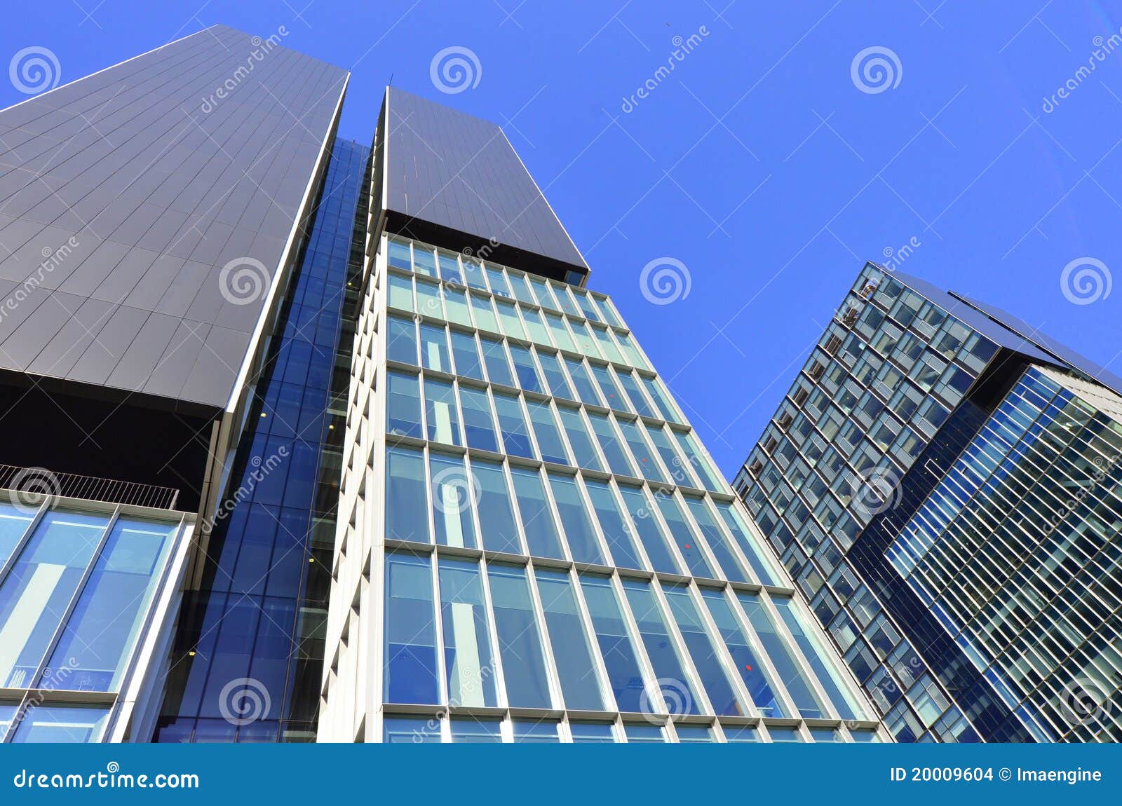 Twin Business Towers - Architectural Composition Stock Photo - Image of ...