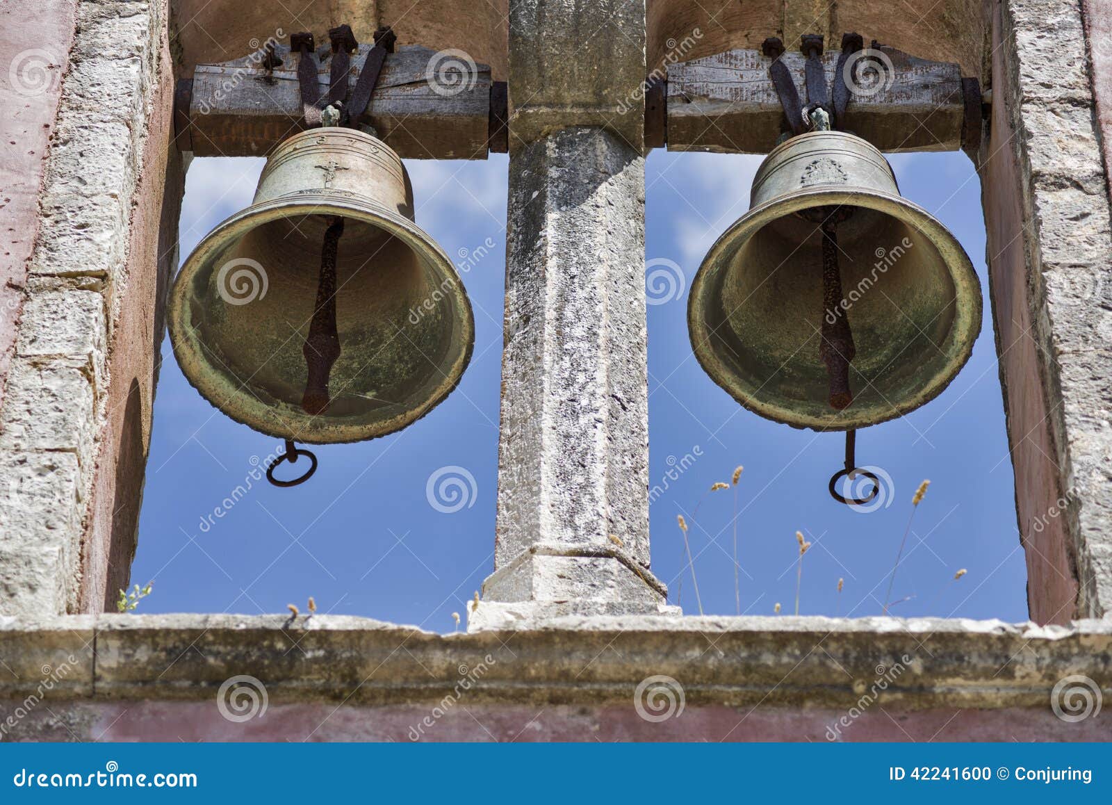 Twin Church Bells stock photo. Image of church, catholic - 42241600
