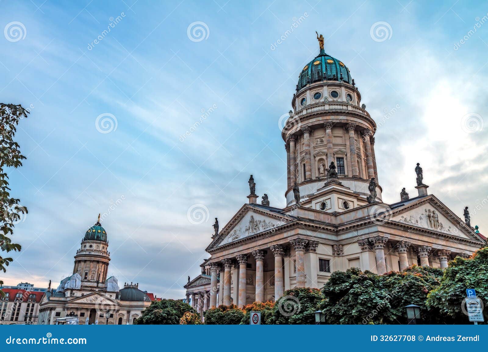 The Twin Churches of Berlin Stock Photo - Image of sacral, twins: 32627708