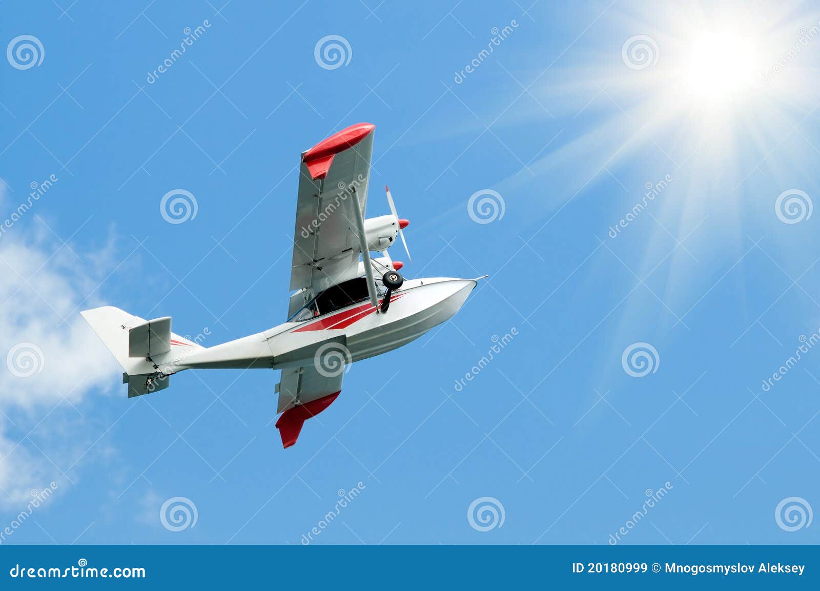 Twin-engine Light Hydroplane Stock Image - Image of flyer, aviation ...