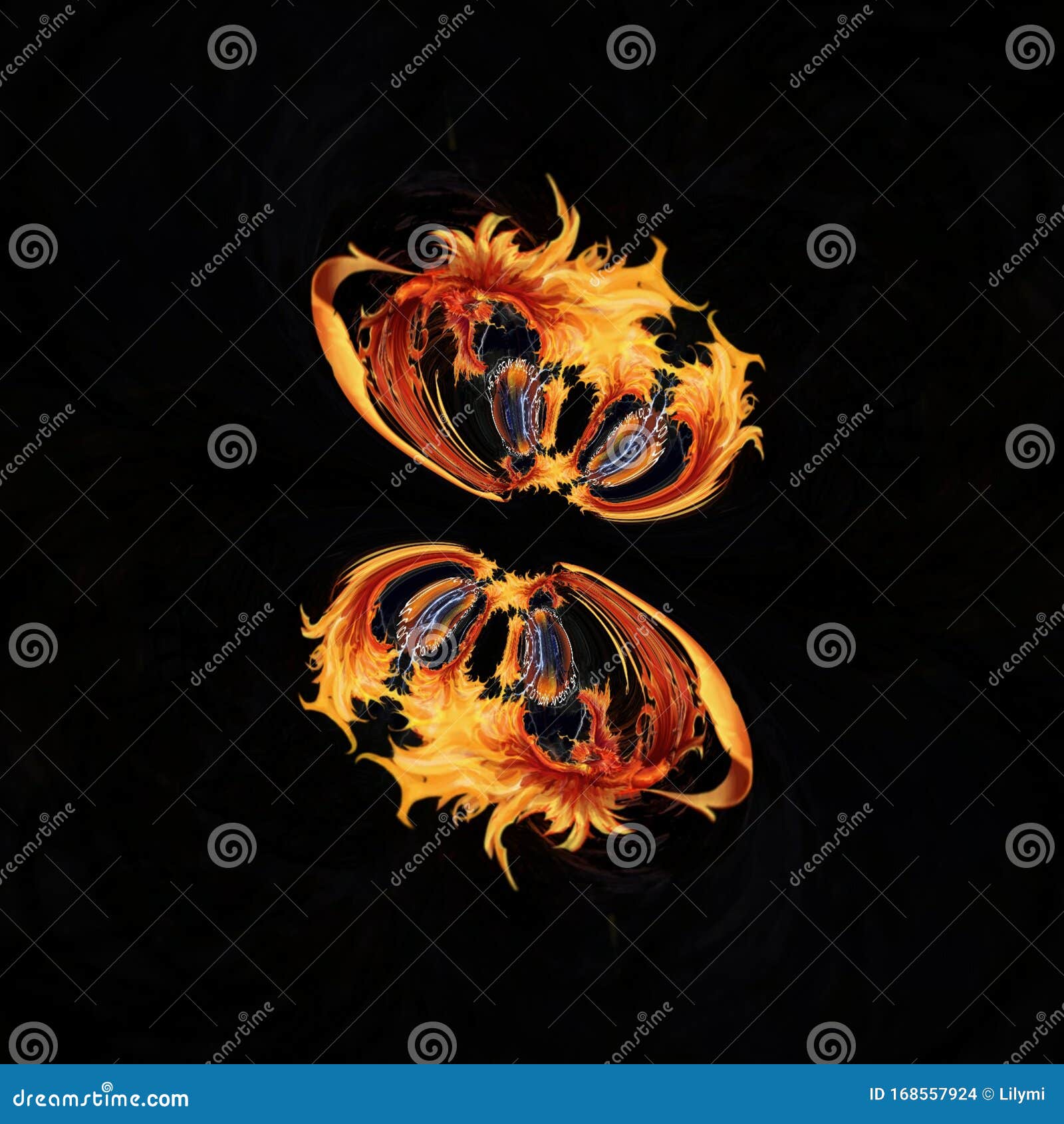 The twin flame stock illustration. Illustration of abstract - 168557924