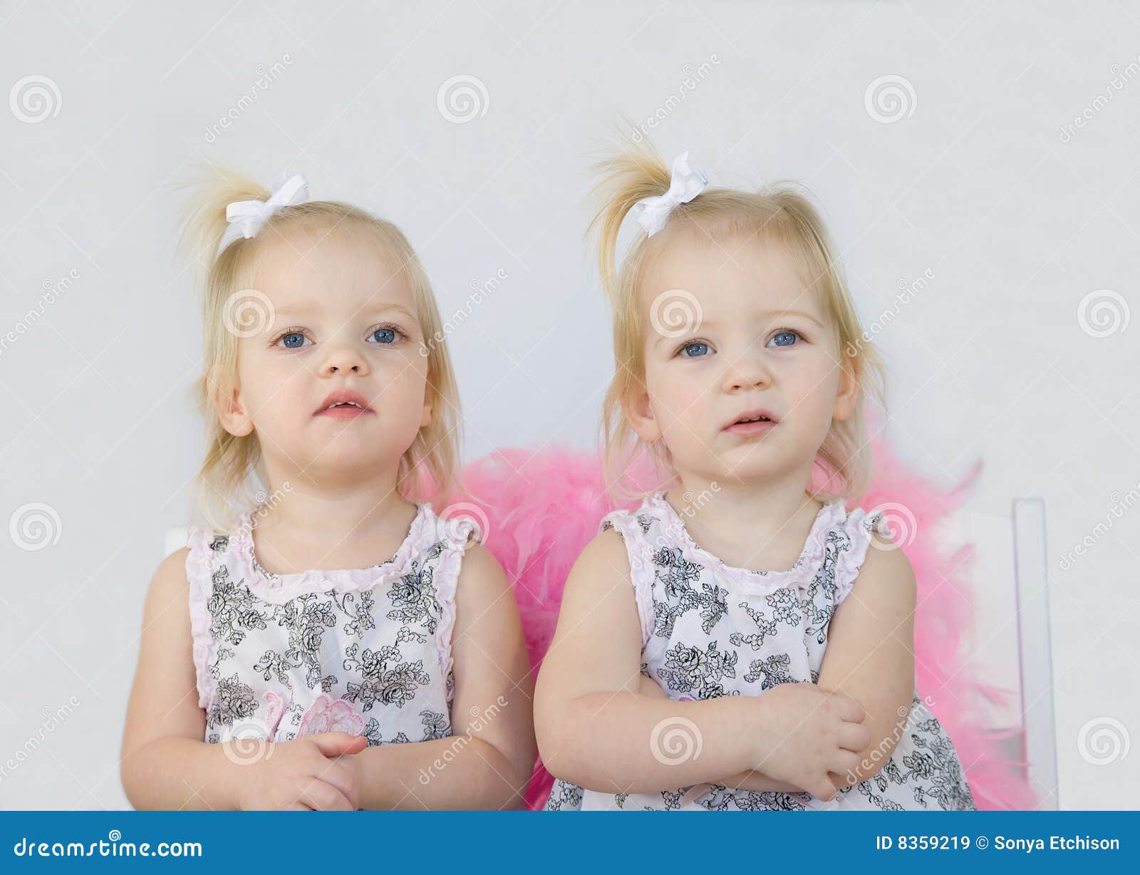 Twin Girls stock image. Image of little, toddler, indoor - 8359219