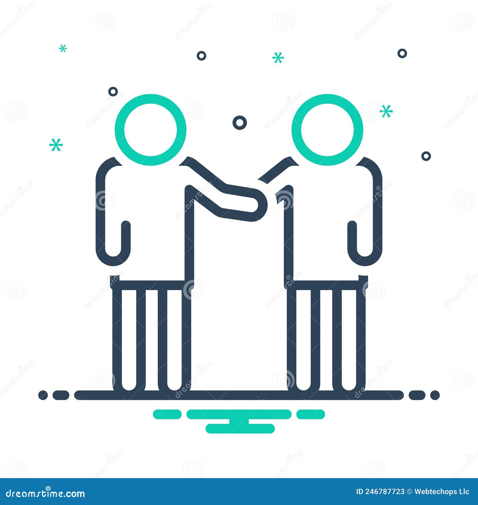 Mix Icon for Twin, Dual and Double Stock Illustration - Illustration of ...