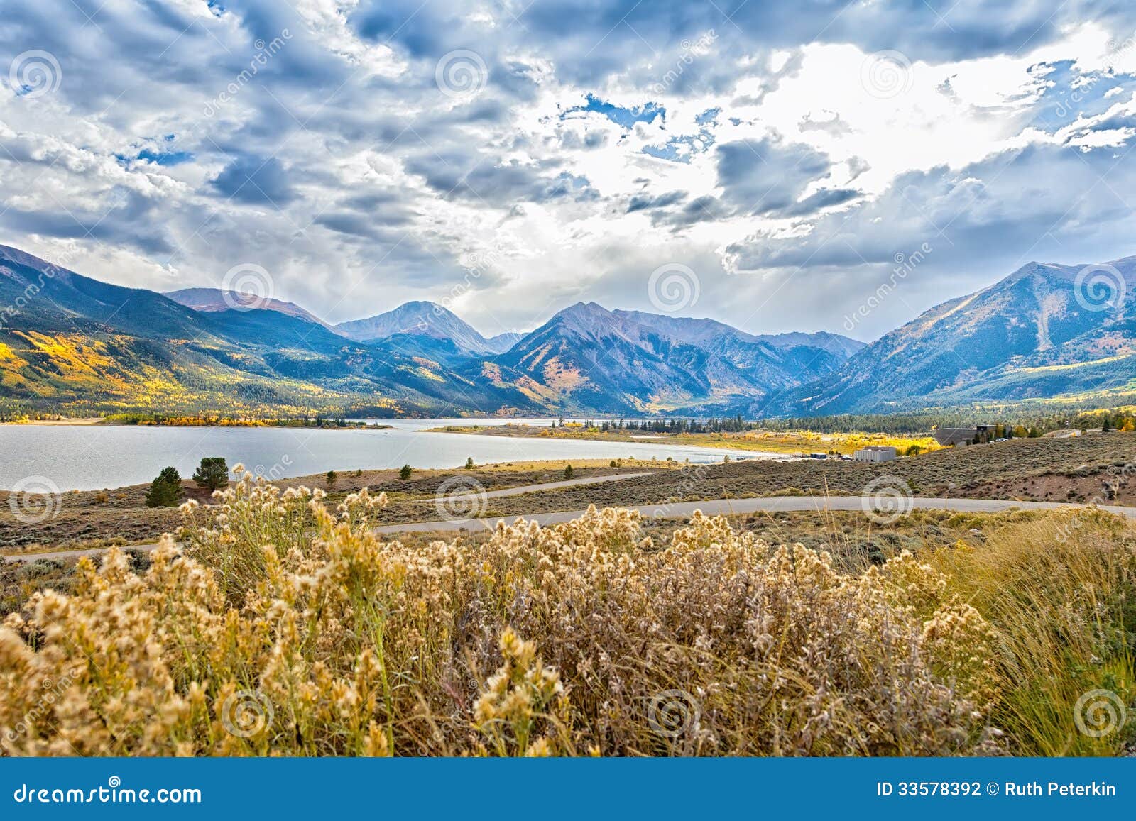 Twin Lakes stock photo. Image of rocky, blue, outdoors - 33578392