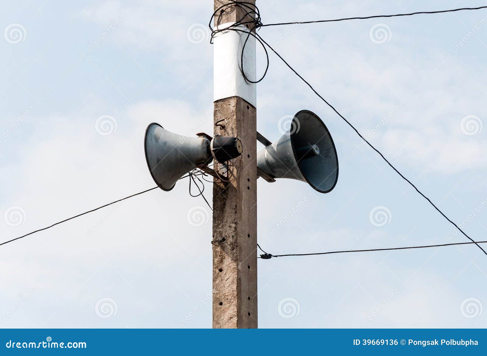 Twin megaphone stock photo. Image of object, broadcasting - 39669136