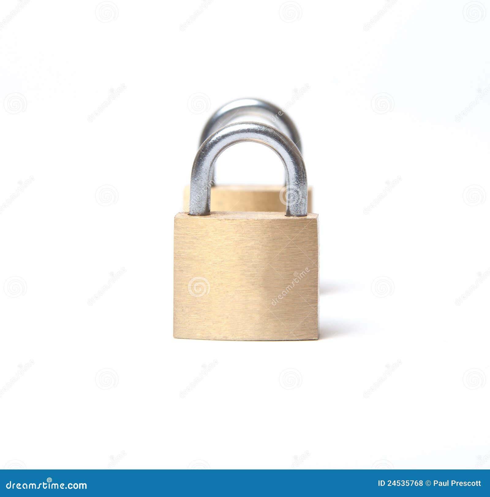 Twin padlocks stock photo. Image of padlock, macro, chrome - 24535768